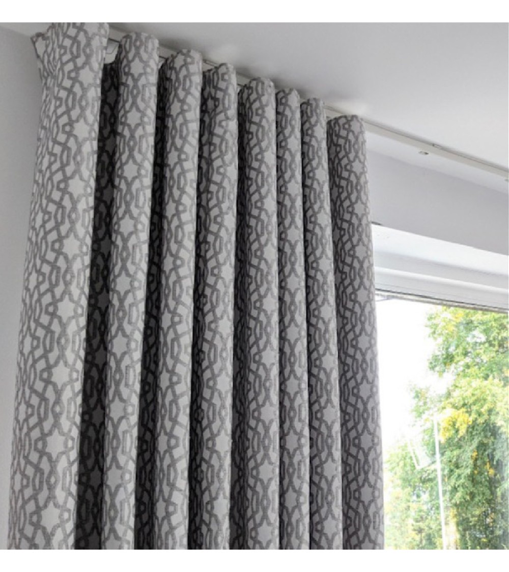 WAVE - Tringle rail pour rideau effet vague ouverture à Gauche L.3 m